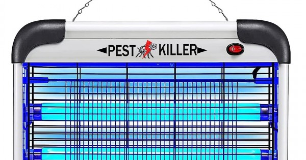 Aparat uv anti insecte 20W, Insect Killer, cu tava de colectare, lant ...